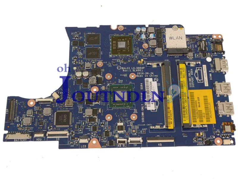 JOUTNDLN 델 Inspiron 15 5565 17 5765 노트북 마더보드 K6473 0K6473 W, CPU R5 ...