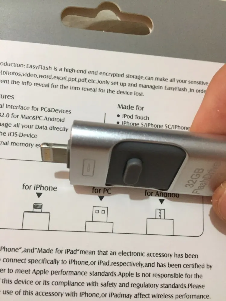 USB Flash Drive for iPhone - Life Changing Products