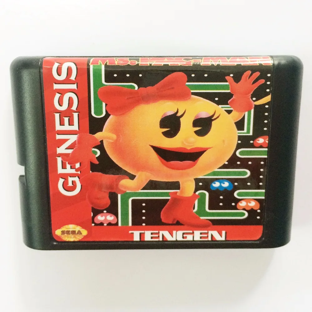 Ms.Pac man 16 bit Sega MD Game Card for Mega Drive for Genesis-in ...