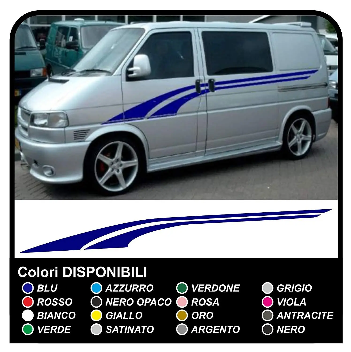 Van stickers mini bus minibus graphics van decals stickers Camper van ...