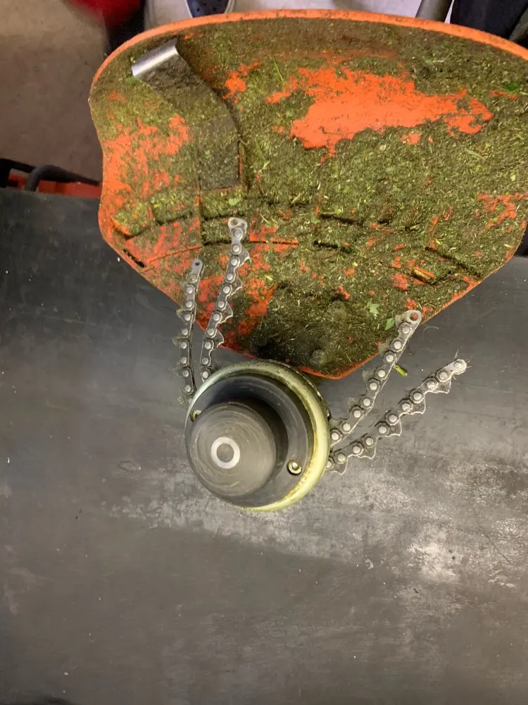 Universal Chain Lawn Mower Brush Cutter Grass Weed Trimmer Head ...