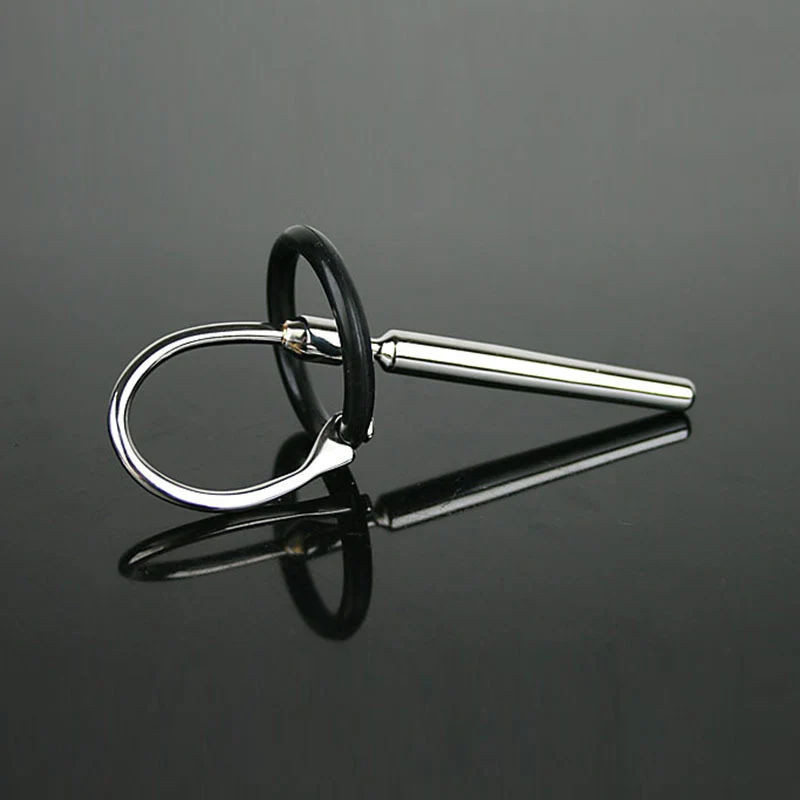 Chastity Lock stainless steel urethral plug catheter Prince Wand male ...