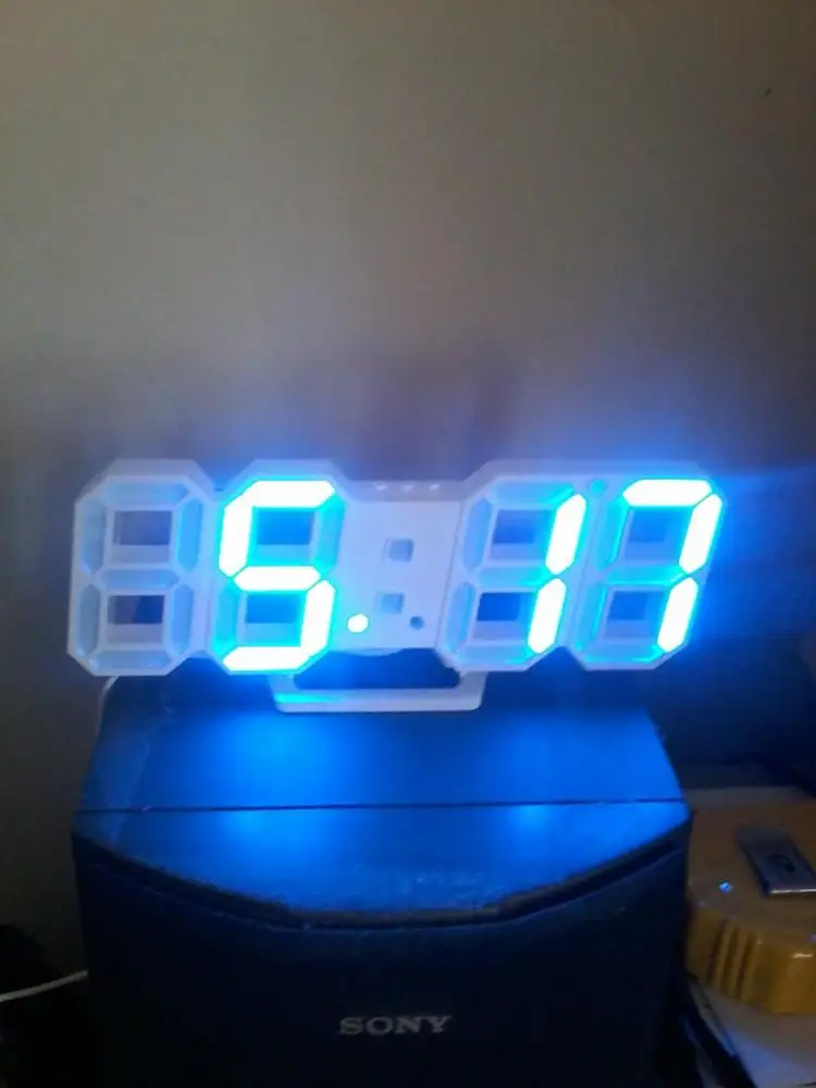 3D Digital Wall Clock LED Light - Life Changing Products