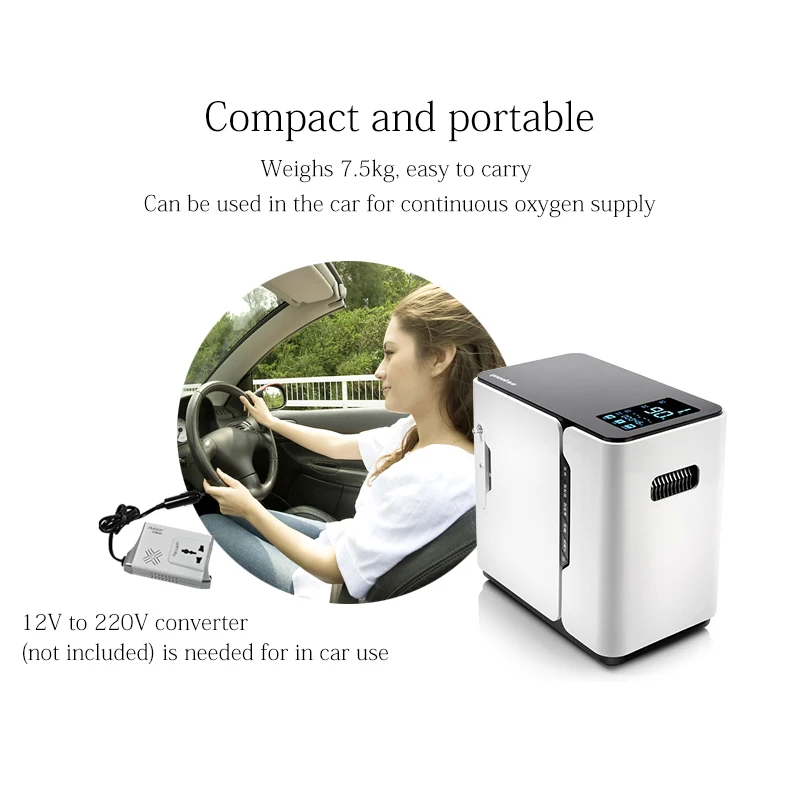 YU300 2L Oxygen Concentrator Medical Generator Continuous O2 Supply ...