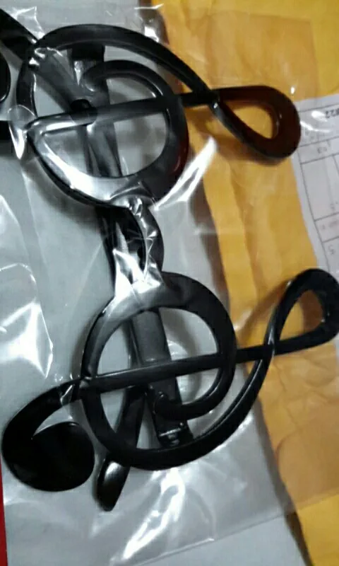 Musical Note Costume Party Glasses Black – Music Bumblebees