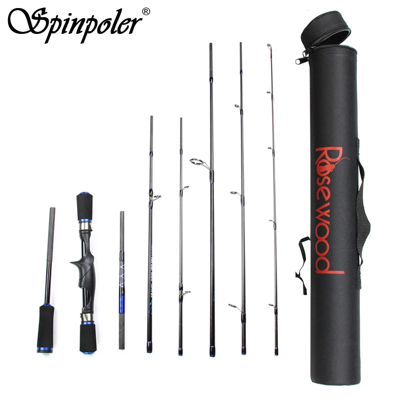 Spinpoler Both Use Spinning Casting Fishing Rod Portable Travel Carbon ...