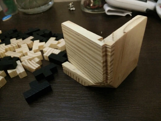 Wood Cube Puzzle 3D Interlocking - Life Changing Products