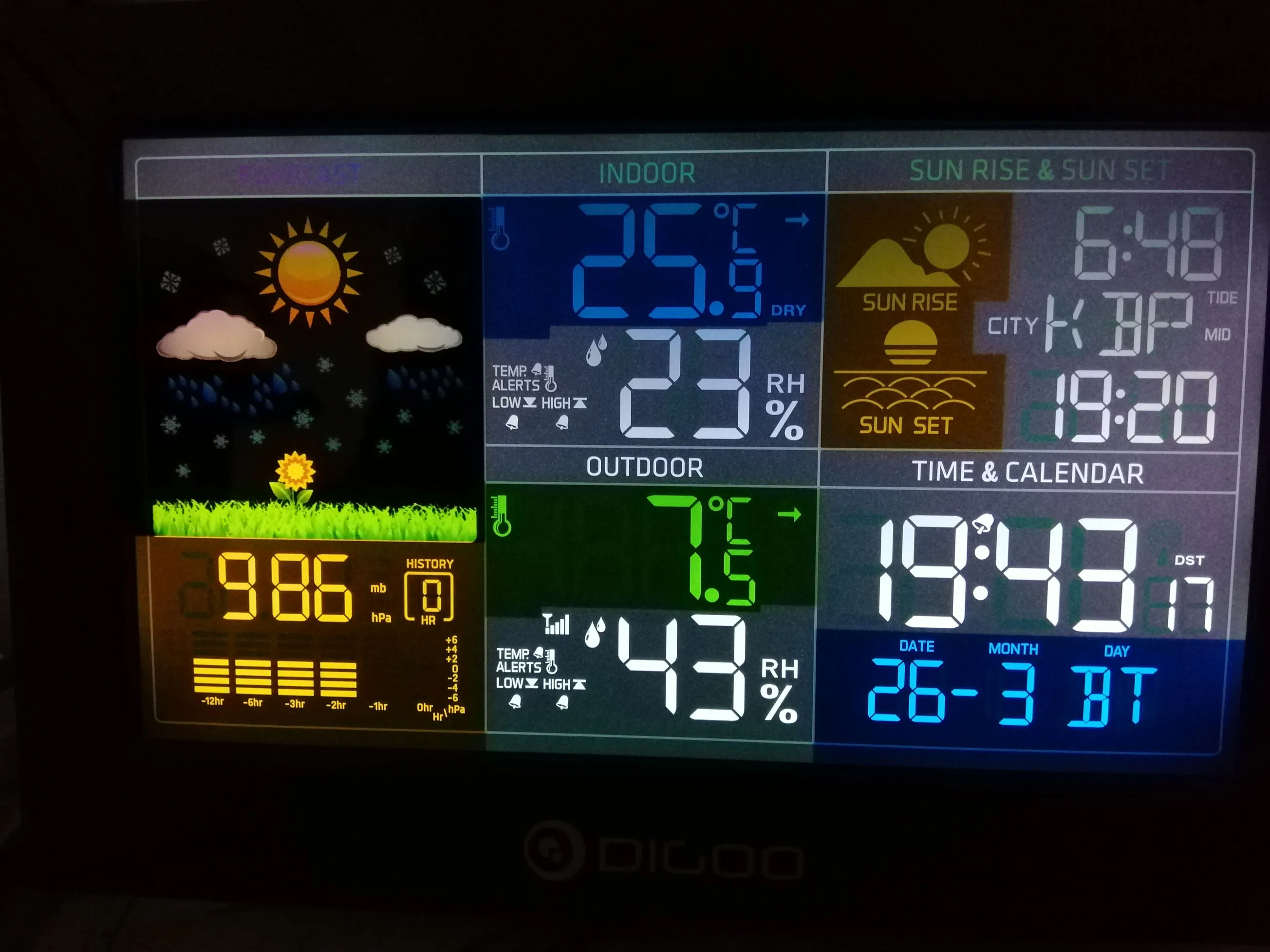 Weather Clock Forecast Digital Device - Life Changing Products