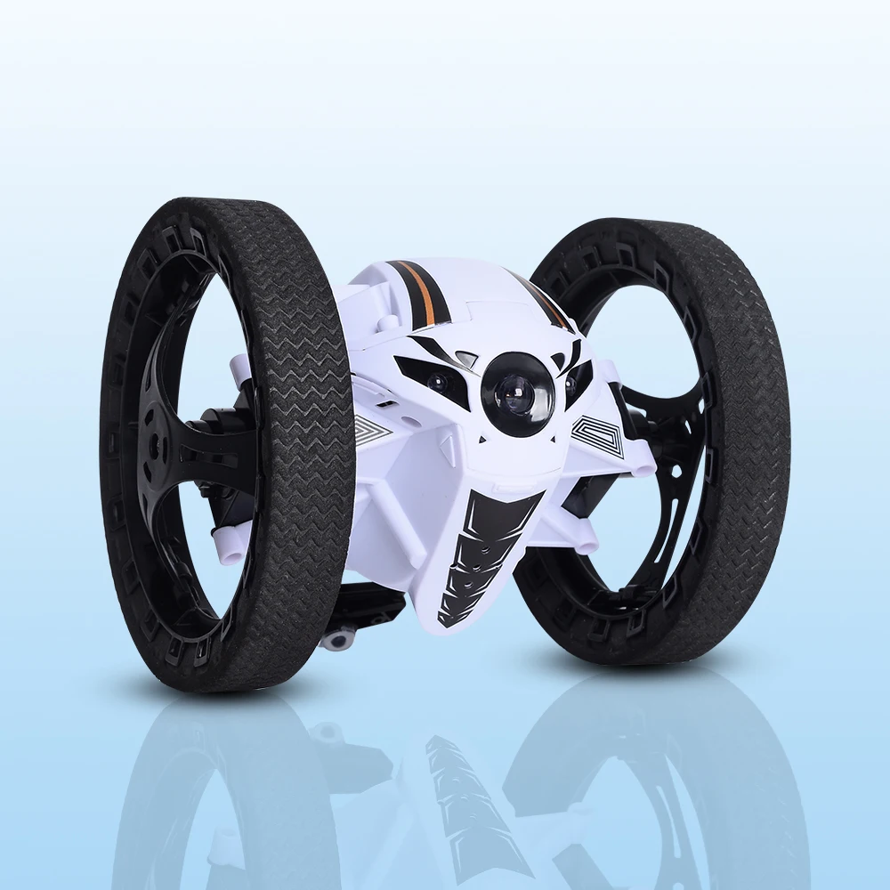 Mini Cars Bounce 2.4GHz RC with Flexible Wheels Rotation LED Light ...