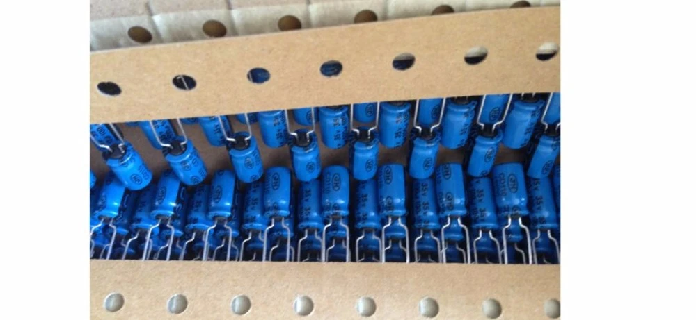 Original new 100% import electrolytic capacitor CD110 35V100UF 6*11mm ...