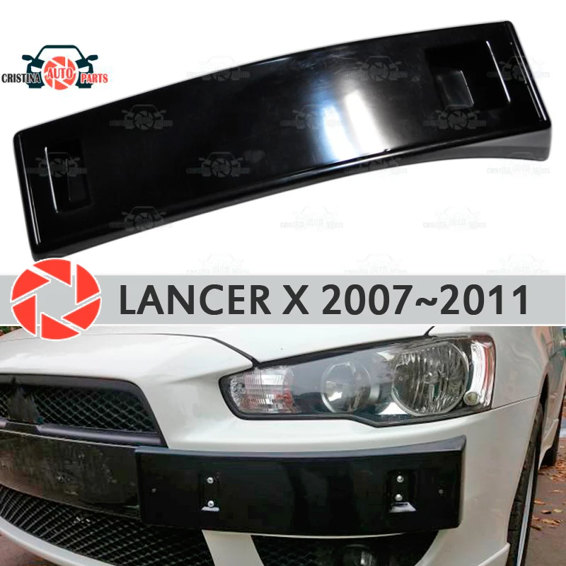 Luchshaya Podium of license plate frame for Mitsubishi Lancer X 2007 ...