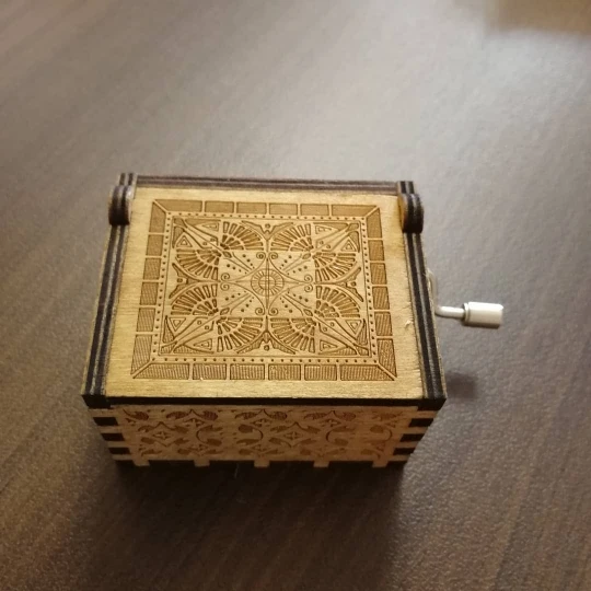 Wooden Music Box Classic Vintage Look Perfect Gift Idea