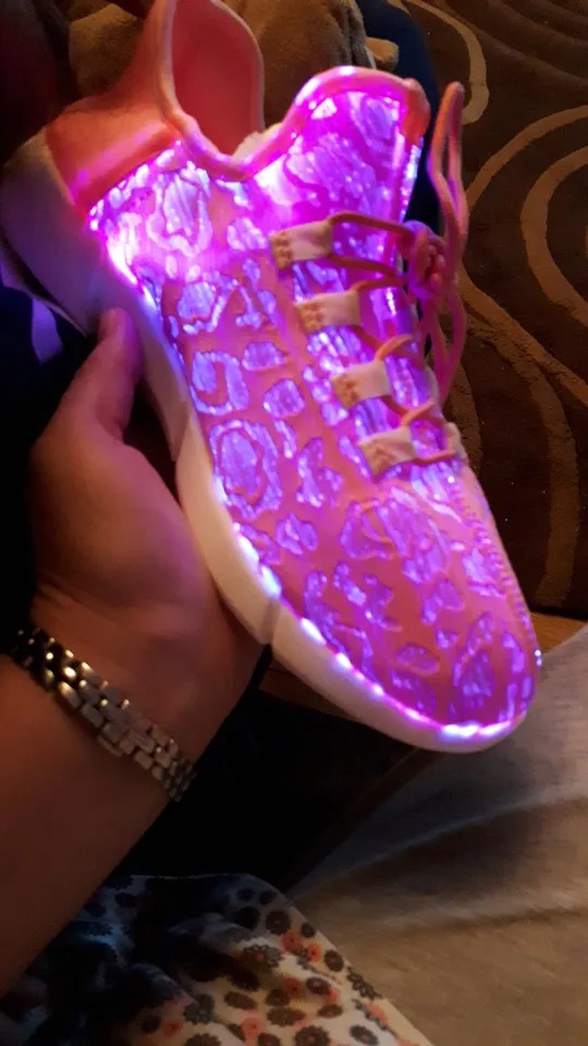 LED Shoes Fiber Optic Light Up Sneakers - Life Changing Products
