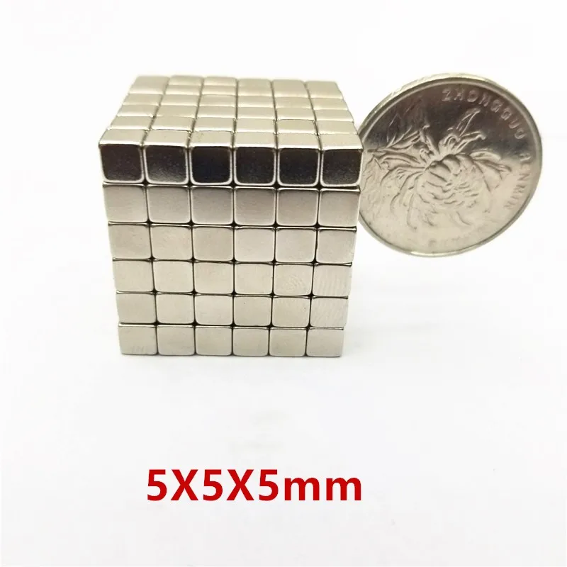 20/50 216pcs Powerful N52 Neodymium Magnetic cube Super Strong Cuboid ...