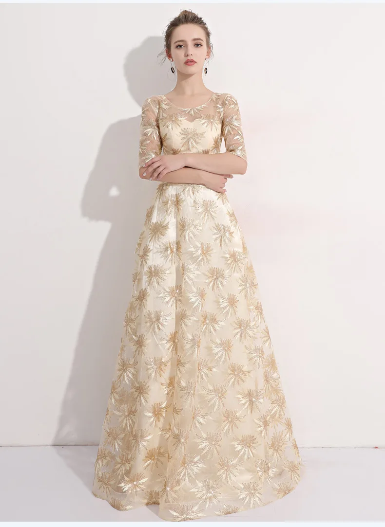 Women Vintage Formal Party Evening Dresses Long Squins Flower Prom ...