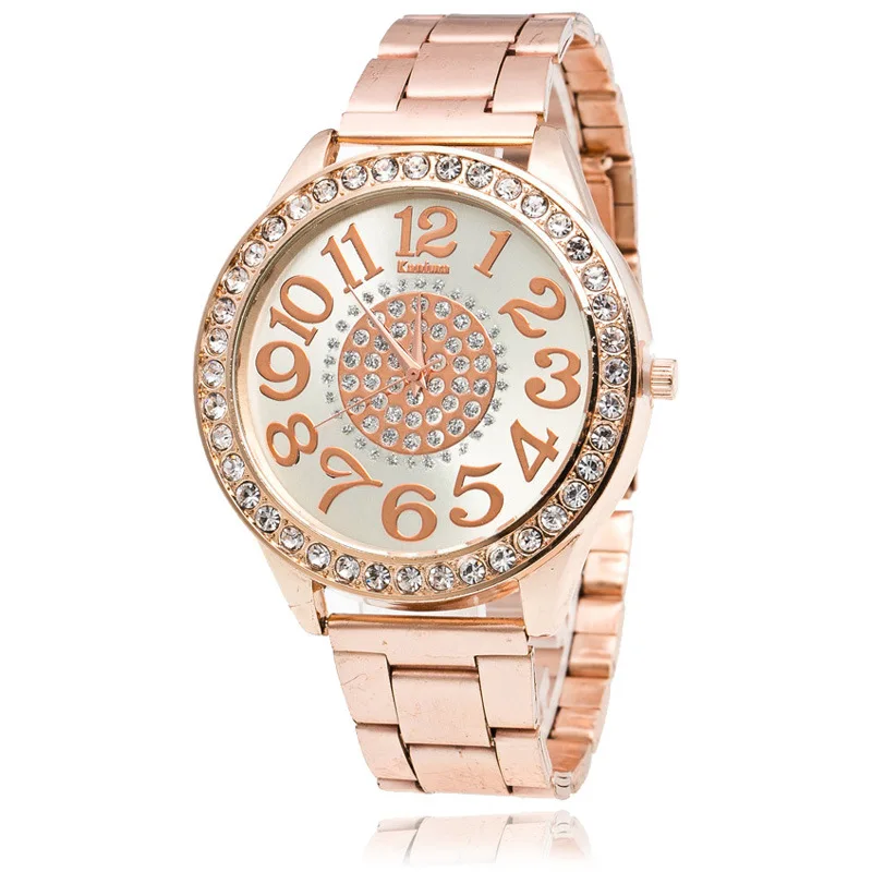 KANIMA Brand Fashion Gold Quartz Watch Women Watch Stainless Steel ...