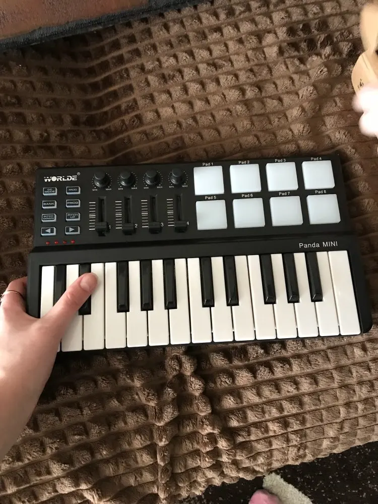 Portable USB Keyboard and Drum Pad MIDI Controller - Life Changing Products