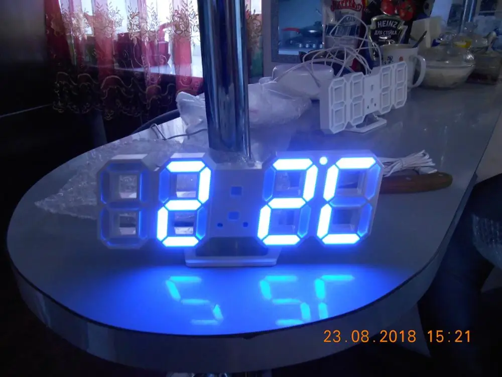 3D Digital Wall Clock LED Light - Life Changing Products