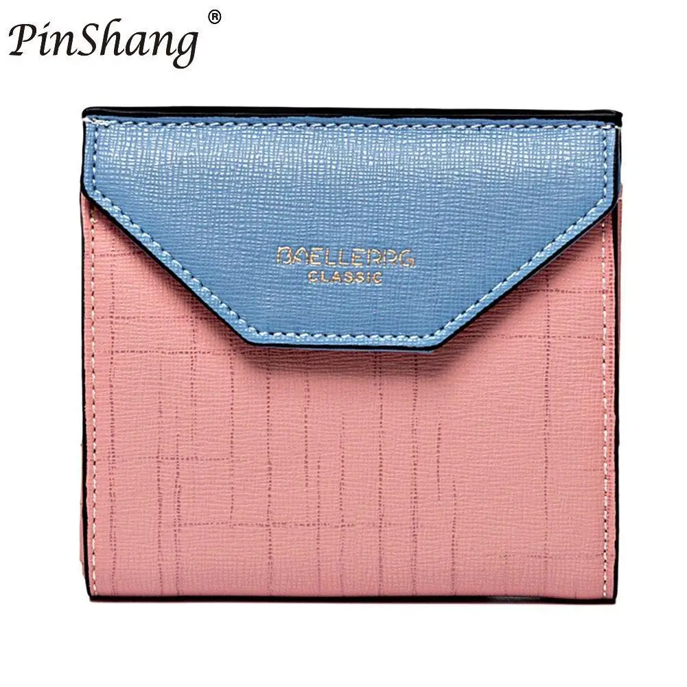 PinShang Fashionable Mini Female Short Length Wallet Cross Pattern Hasp ...