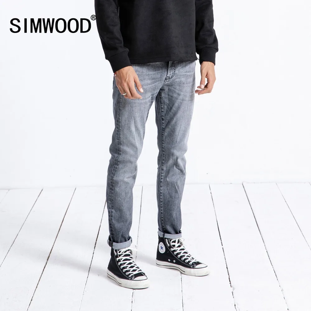 SIMWOOD 2019 New Jeans Men Spring Fashion Slim Fit Vintage High Quality ...