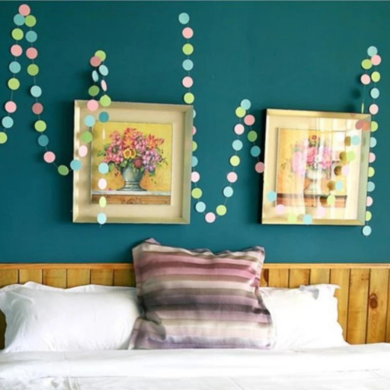 Paper Party Garland Decorations Round Pattern Decoration For Birthday paper-party-garland-decorations-round-pattern-decoration-for-birthday