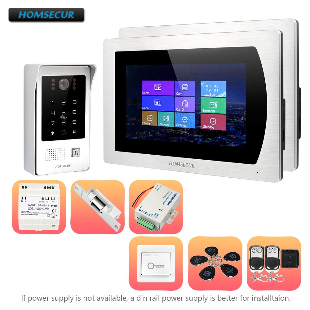 Aliexpress.com : Buy HOMSECUR 7" DIY Wired Video&Audio Home Intercom ...