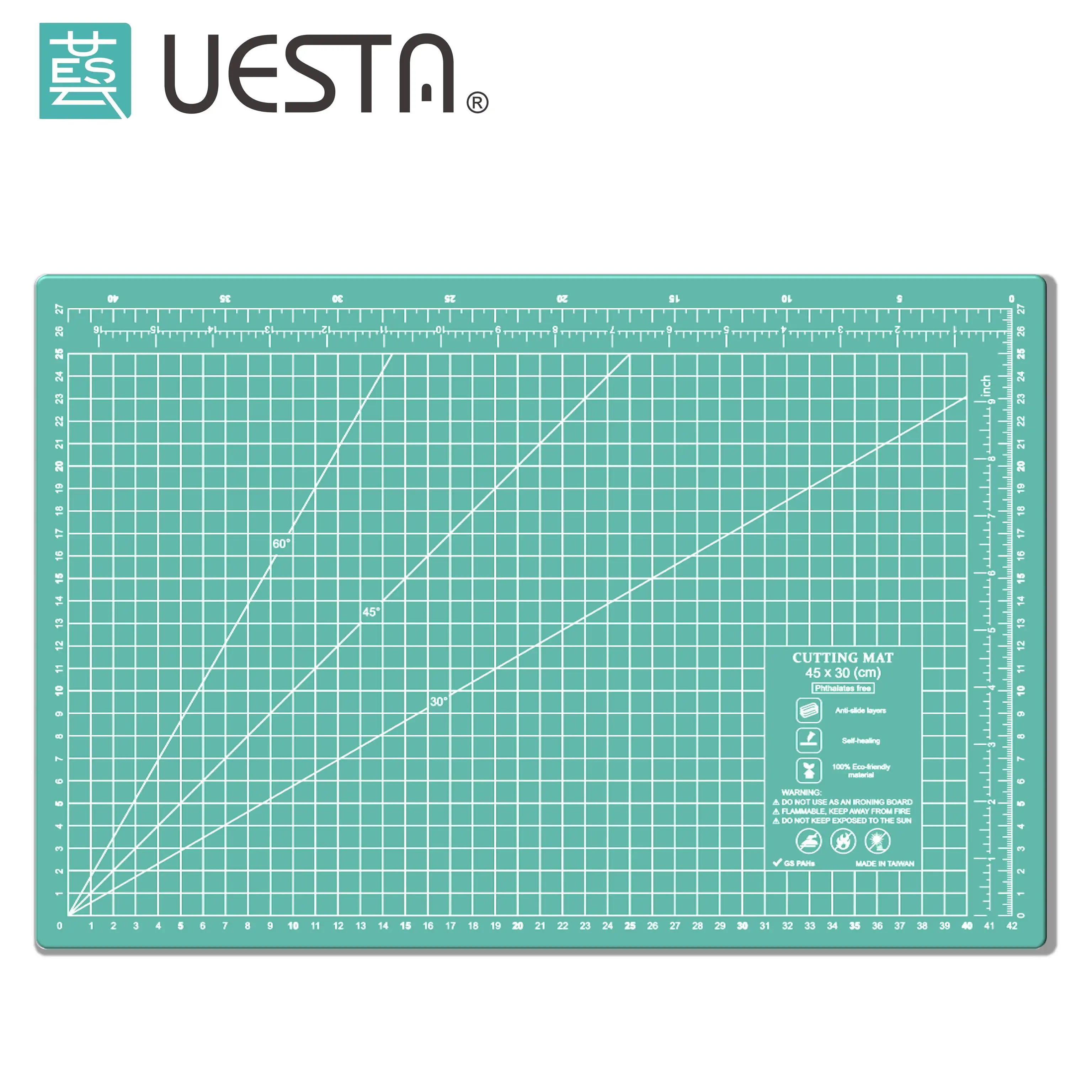 PP A3 Light Green Cutting Mat 18"x12" Multipurpose Self Healing Cutting ...