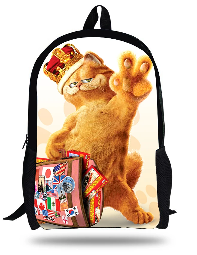 16 inch Mochila Garfield Bag School Children Boy Cartoon Garfield ...