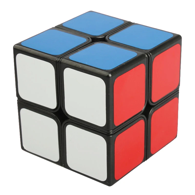 2x2x2 Puzzle Cube Boys Toys PVC Sticker White Base Black Base Puzzle ...
