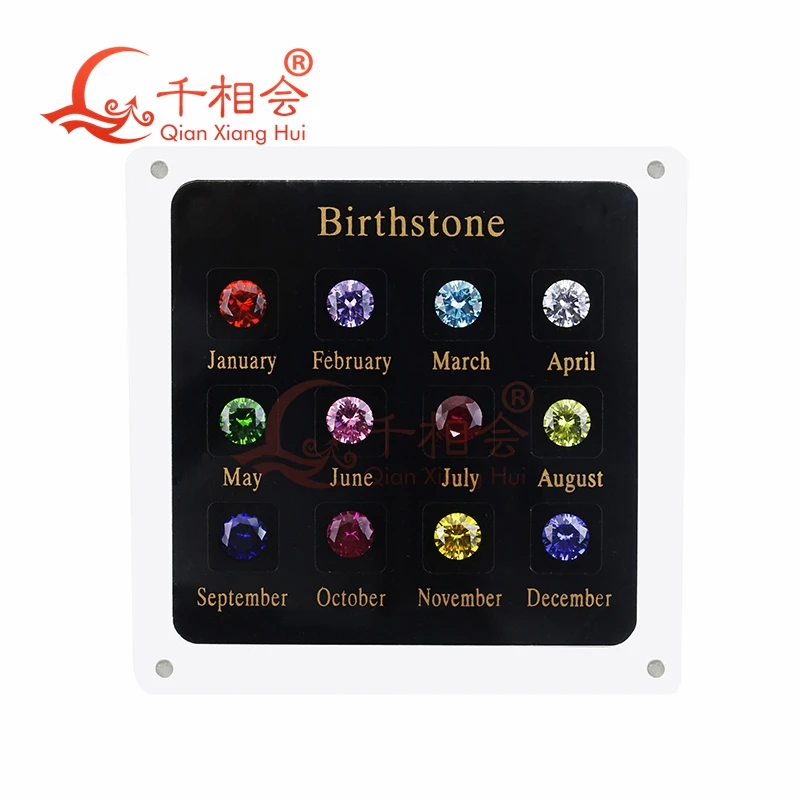 12-birthstone-cubic-zirconia-and-corundum-loose-gem-stone-cz-display ...