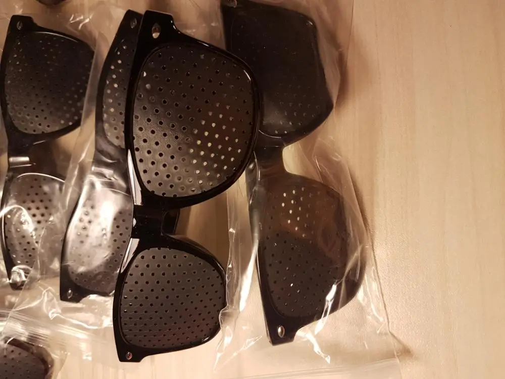 Pinhole Glasses for Eye Protection and Corrective Vision Care