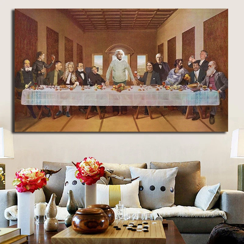 Albert Einstein vs Stephen Hawking Posters and Prints Decorative Wall ...