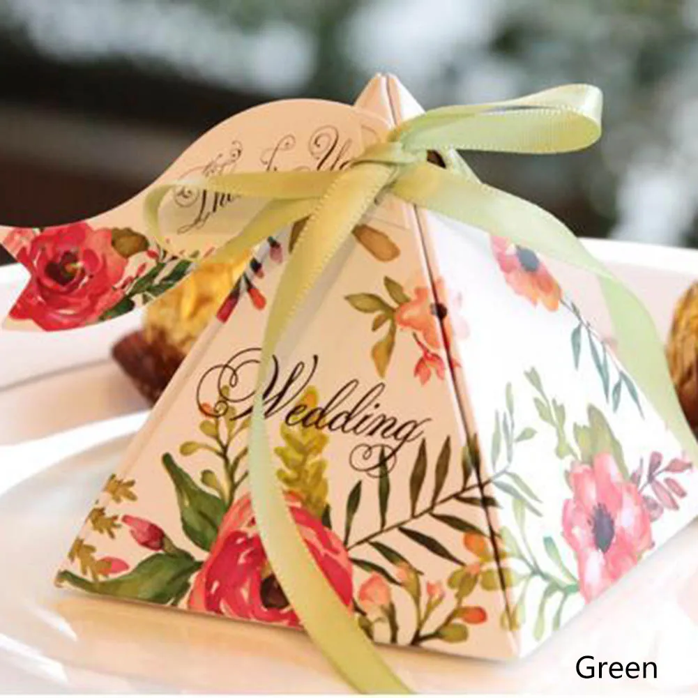 New 20Ps/pack European Style Floral Wedding Candy Boxes Wedding Favor ...