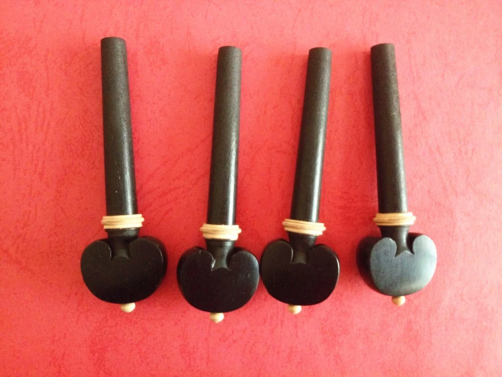 100 pcs new black ebony violin tuning pegs 4/4 full size violin ...
