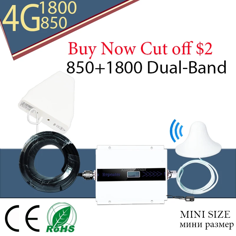 Repetidor gsm LTE 1800, repetidor CDMA 850, amplificador de señal móvil ...