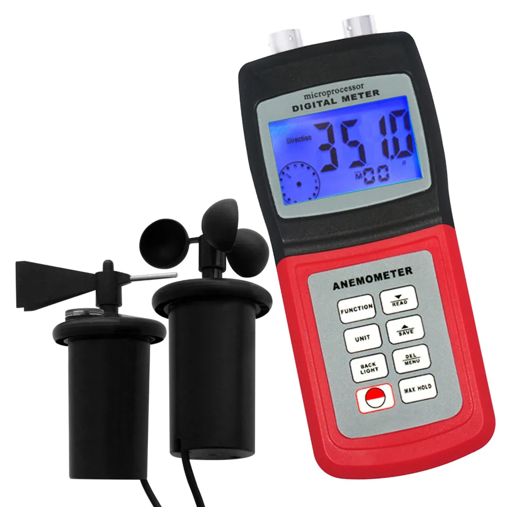 Digital Anemometer Portable Thermo 3 CUP Probe Type Sensor Air Weather ... Digital Anemometer Portable Thermo 3 CUP Probe Type Sensor Air Weather ...