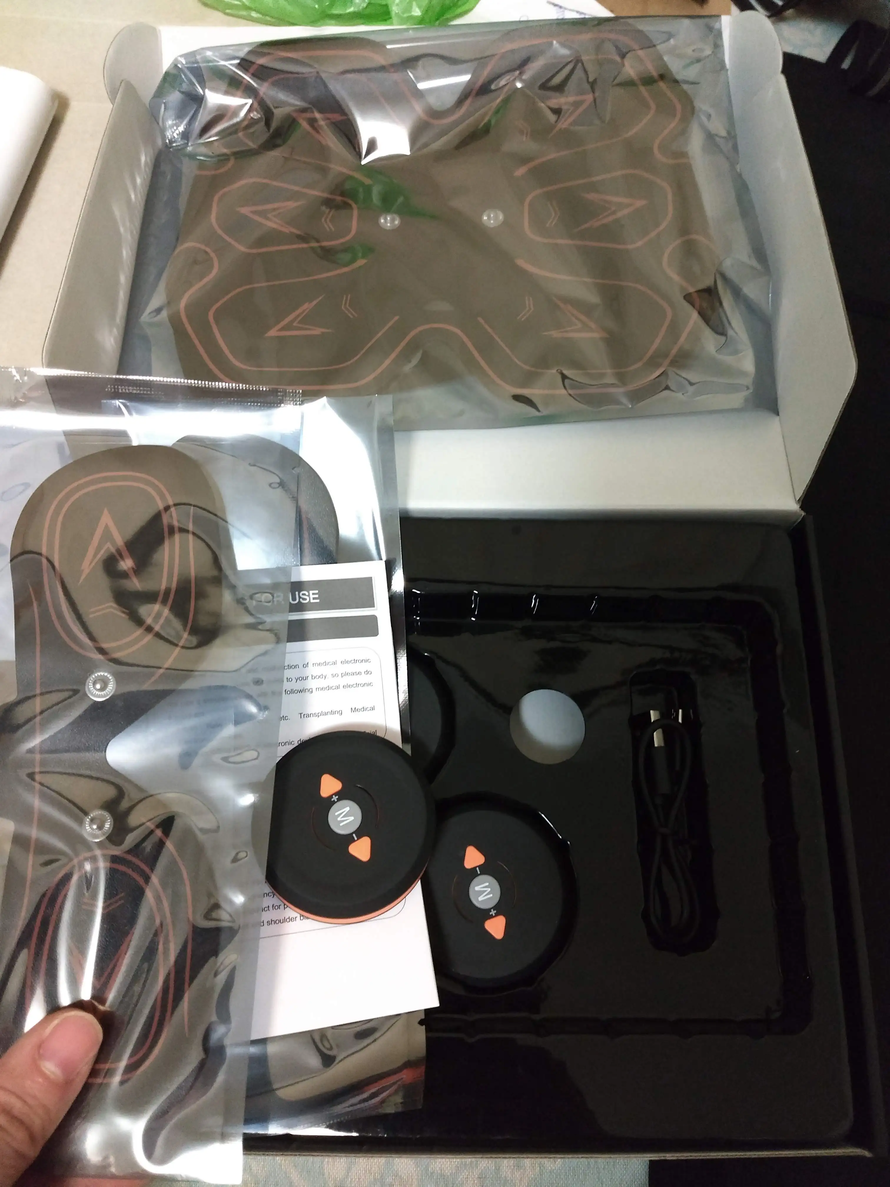 Electric Ab Belt - PRO, Rechargeable with 9 Levels of Intensity ...