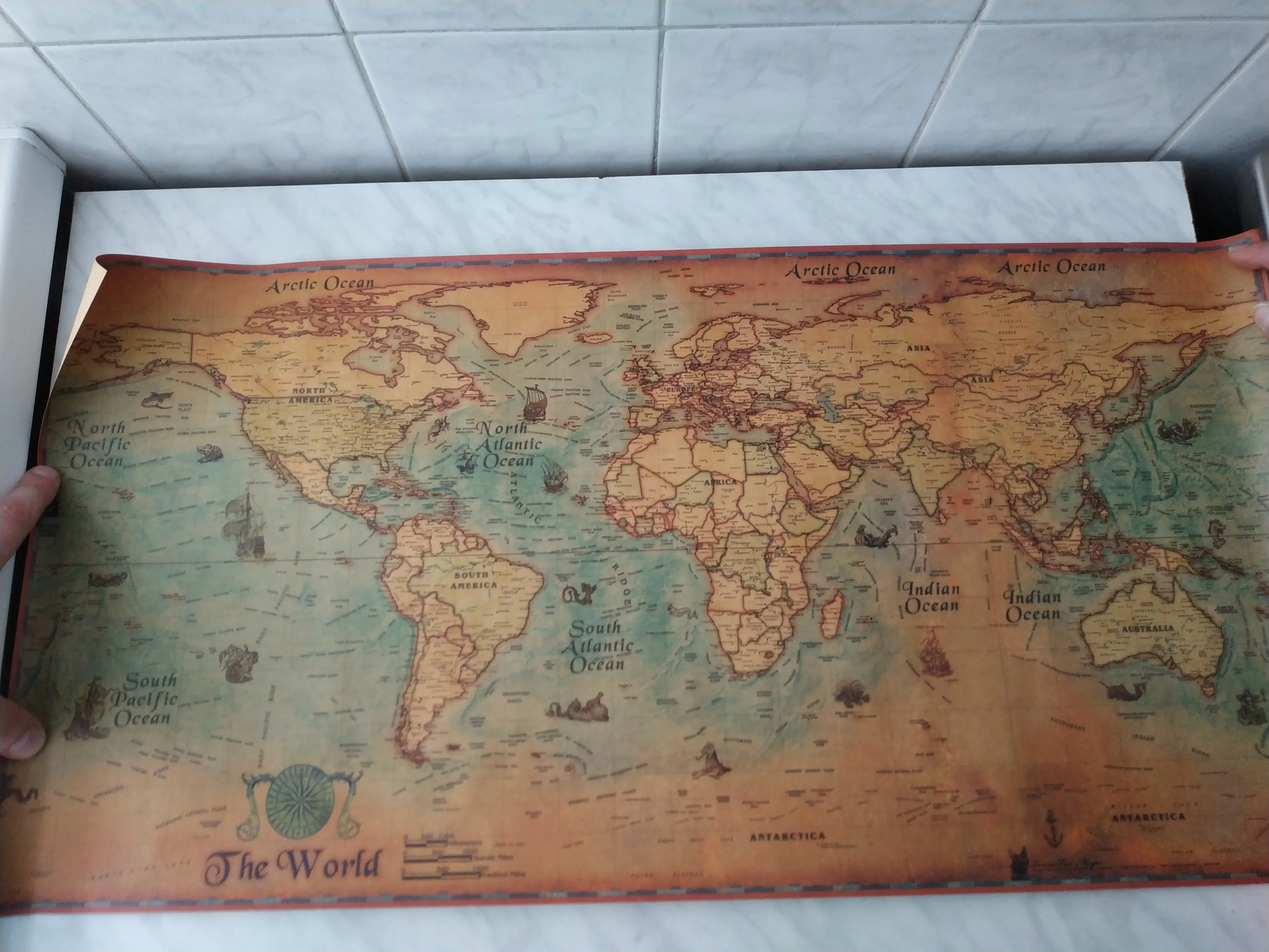 World Map Poster Retro Wall Decor - Life Changing Products