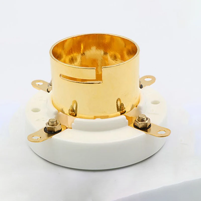 2pcs New 4pin Gold-plated Tube Sockets Ceramic 845 211 Gzc4-3b-g - Home ...