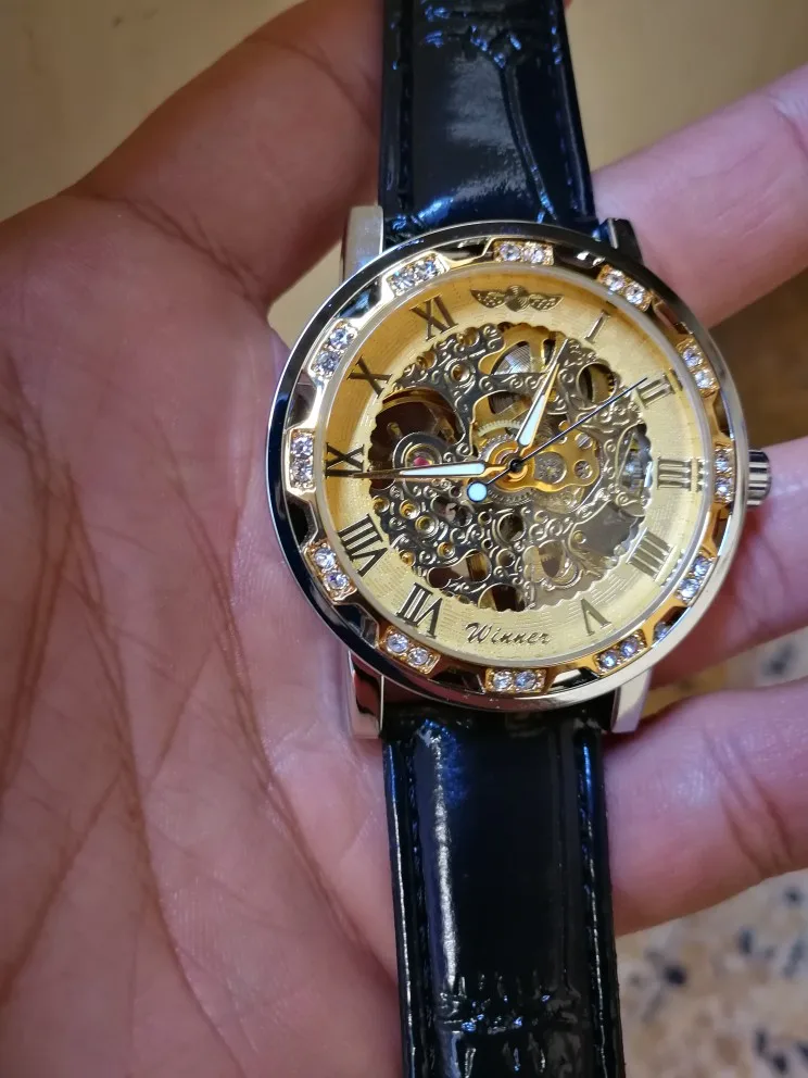 Skeleton Watch Rhinestone Timepiece - Life Changing Products