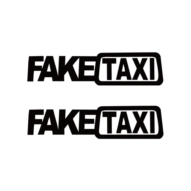 2pcs Fake Taxi Stickers For Car Bumper Stickers Funny Car Stickers And ...