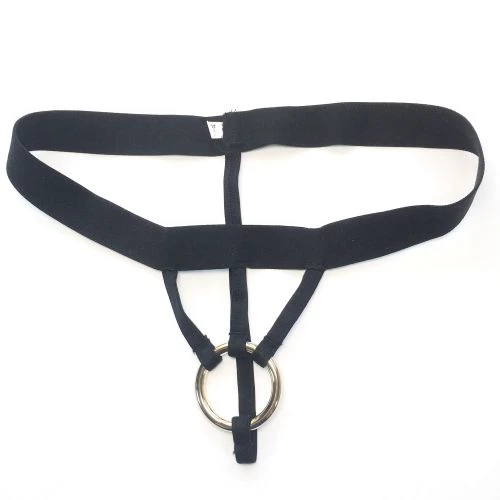 String avec anneau C en acier inoxydable doré pour homme, nouvelle ...