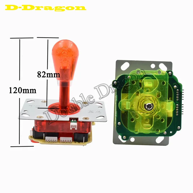 12V bat top led joystick Arcade joystick multicolor Ball 2/4/8 Way ...