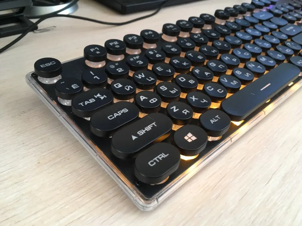 Gaming Backlit Keyboard Round Keys - Life Changing Products