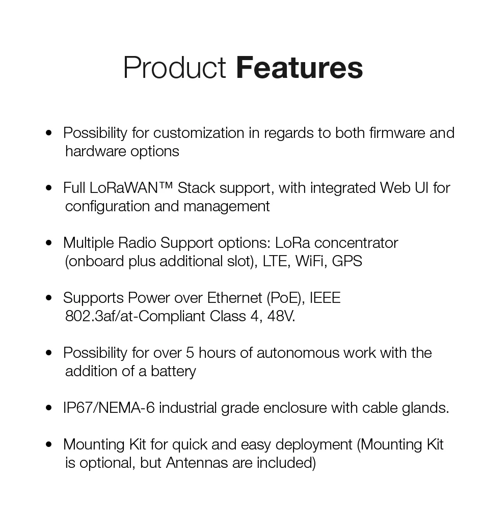 Wisgate Edge Max | Rak7249 Diy Outdoor Gateway | Rakwireless Built-in ...