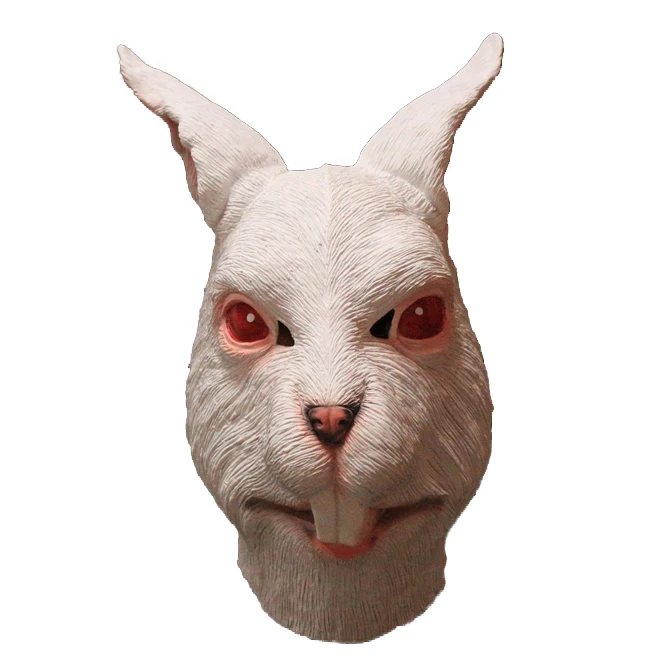 Easter Horror Red Eyes Rabbit Latex Mask Rabbit Bunny Animal Mask ...