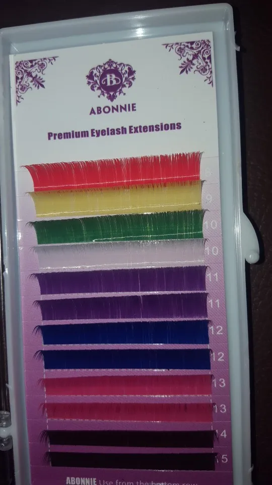 Rainbow-Colored Eyelash Extensions - Life Changing Products