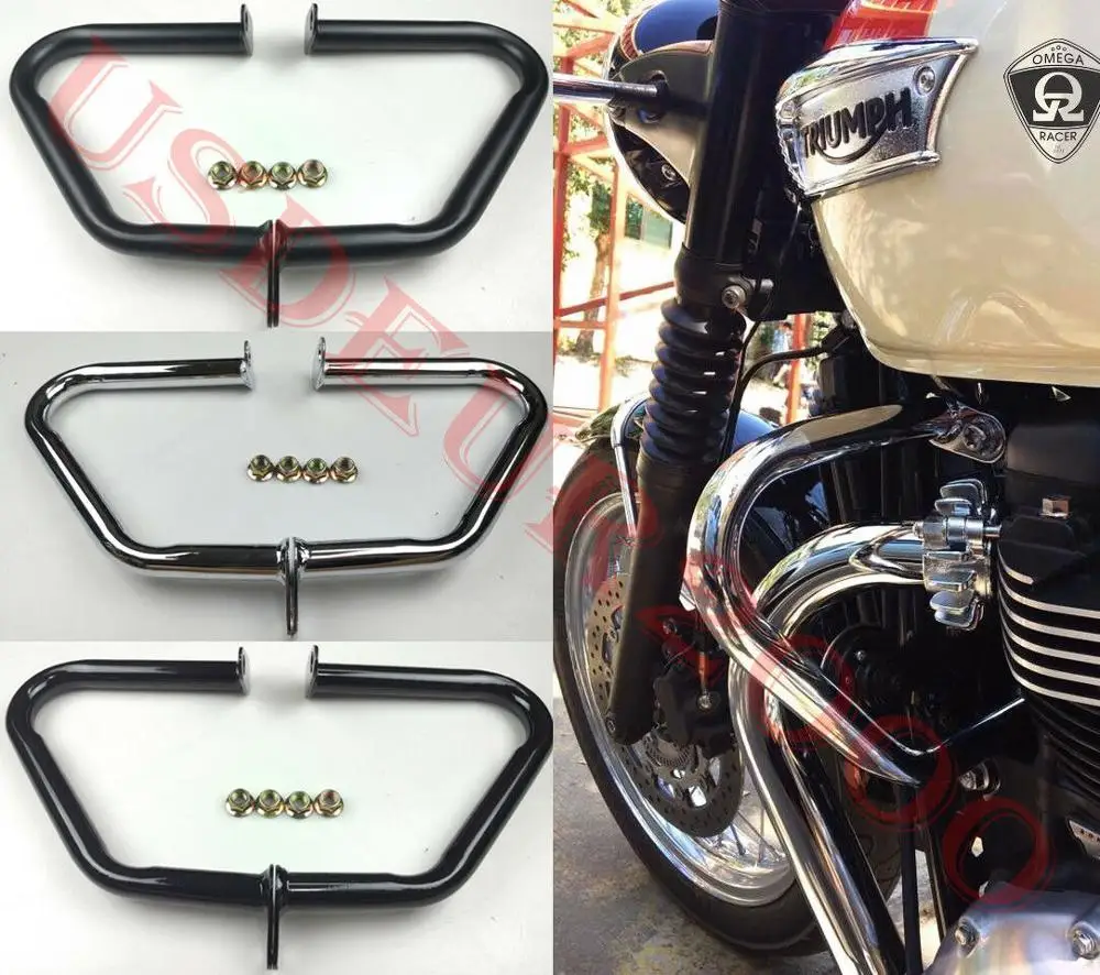 Highway Engine Guard Crash Bars for Triumph Bonneville T100 T120 ...