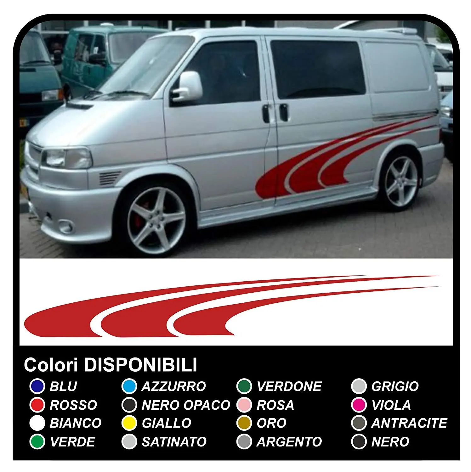 Van stickers minibus minibus graphic van decal stickers Camper stripes ...