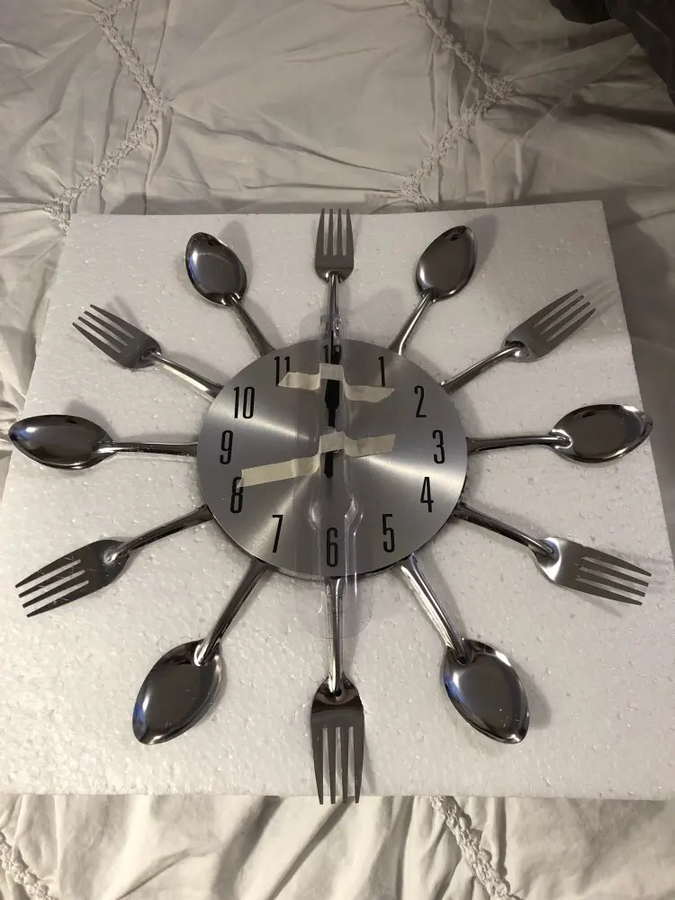 Kitchen Wall Clocks Cutlery Design - Life Changing Products